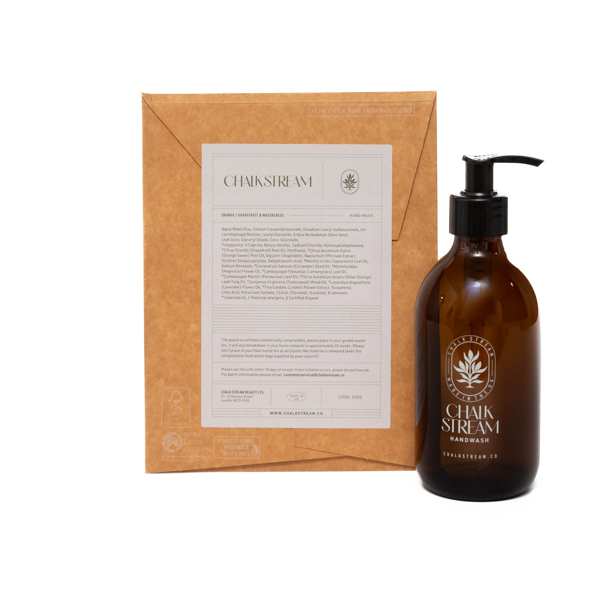 Orange, Grapefruit & Watercress Hand wash – Chalk Stream