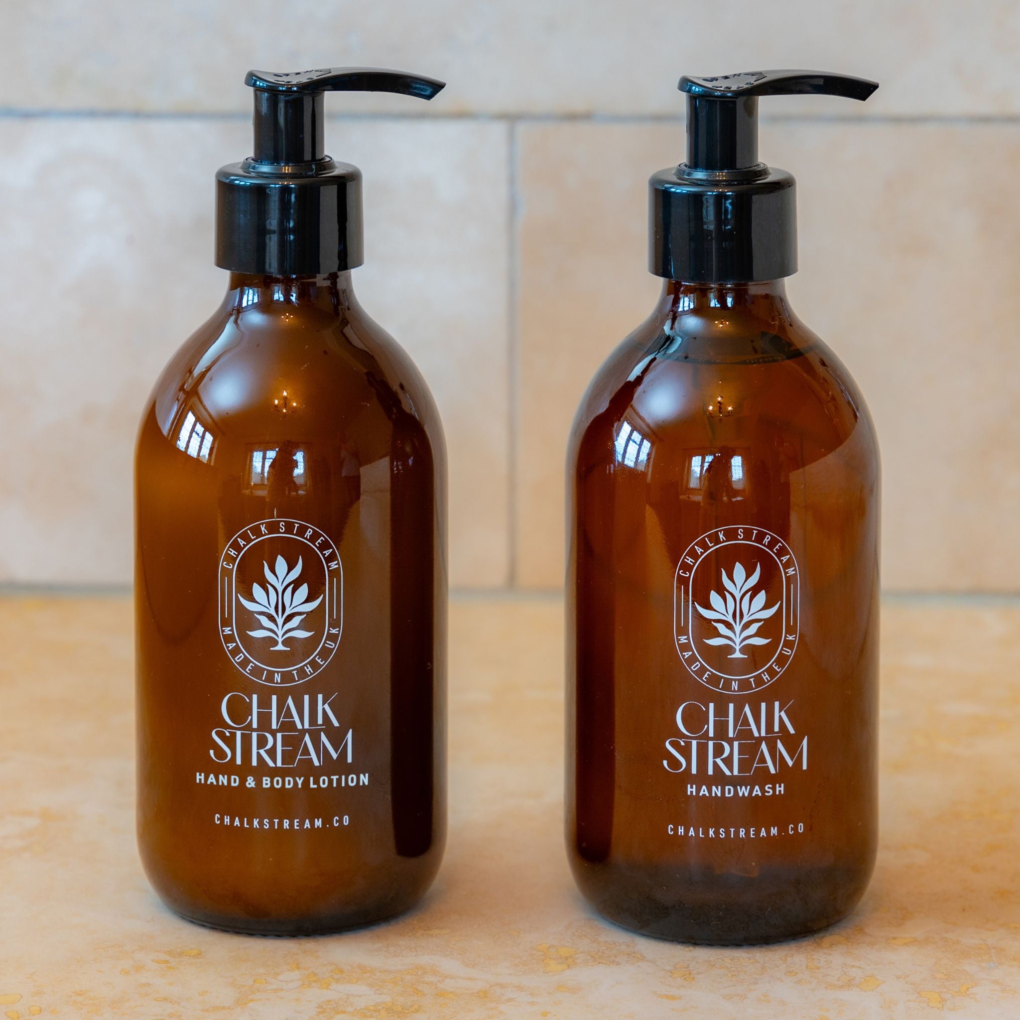 Aloe & Watercress Hand Wash with Hand & Body Lotion Set – Chalk Stream